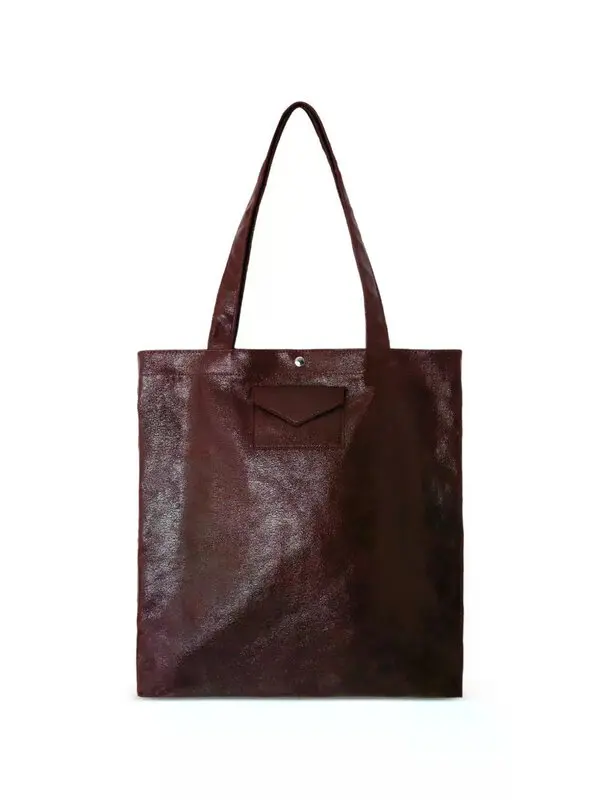 LANCASTER Crinkled-finish Tote Bag - Red