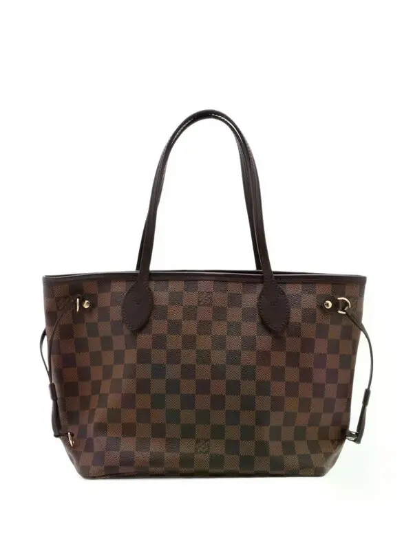 LOUIS VUITTON 2021-2026 Damier Ebene Neverfull Pm Tote Bag