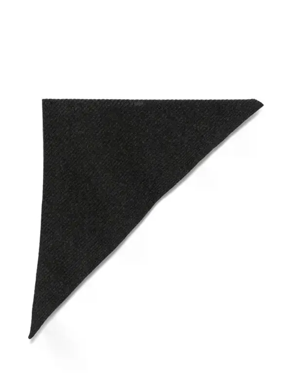 Christian Wijnants Ribbed Triangular Scarf - Grey