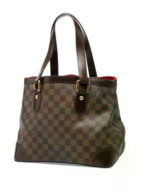 LOUIS VUITTON 2008 Damier Ebene Hampstead Pm Tote Bag