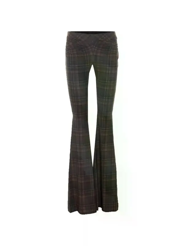 ANIYE BY Jodi Check Flared Trousers