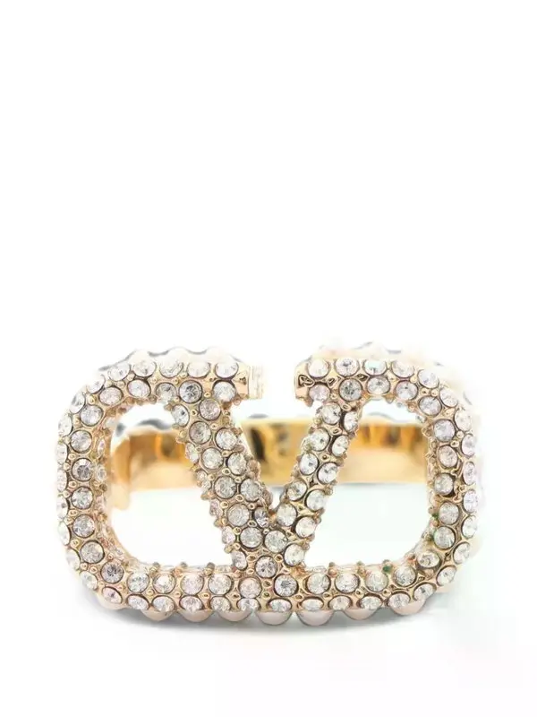 Valentino Garavani Vlogo Faux-pearl Ring - Gold