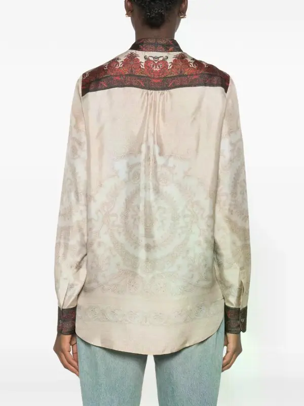 PIERRE-LOUIS MASCIA Paisley-print Silk Shirt