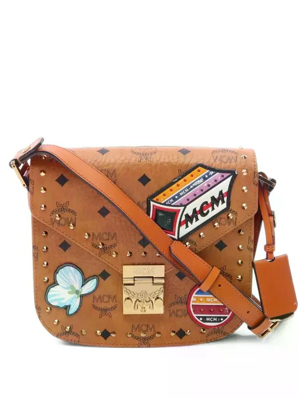 Mcm 2010s Patricia Visetos Shoulder Bag