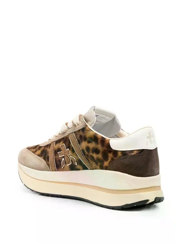 Premiata Bethcoin Leopard-print Sneakers - Neutrals