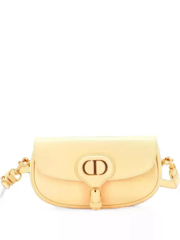 Dior Leather East West Crossbody Bag - Yellow