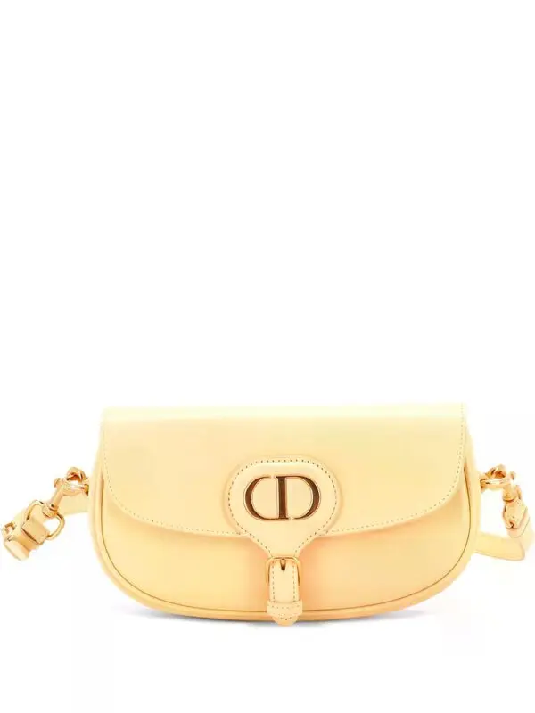 Dior Leather East West Crossbody Bag - Yellow