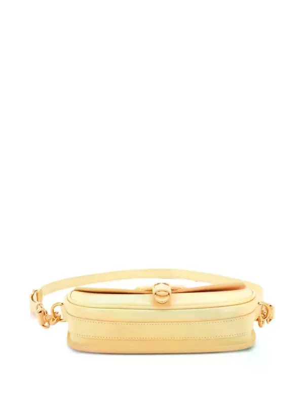 Dior Leather East West Crossbody Bag - Yellow