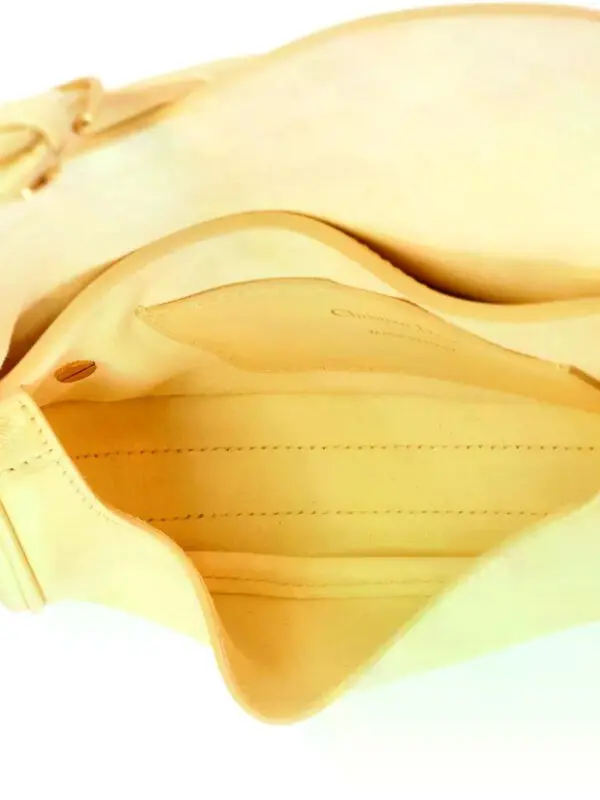 Dior Leather East West Crossbody Bag - Yellow