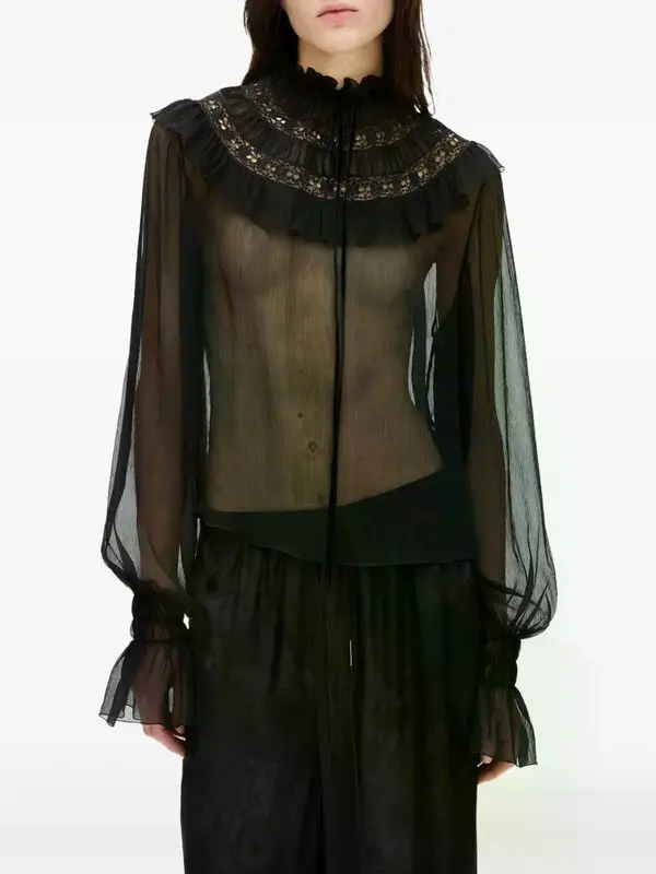 ANN DEMEULEMEESTER Palvi Ruffle-collar Blouse