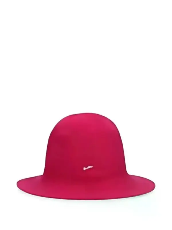 Borsalino Angelina Cloche Logo-plaque Hat