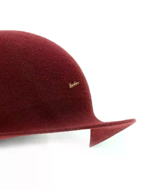 Borsalino Angelina Cloche Logo-plaque Hat