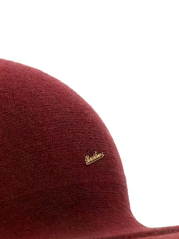 Borsalino Angelina Cloche Logo-plaque Hat