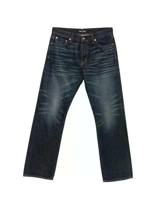 TOM FORD Straight-fit Denim Jeans - Blue