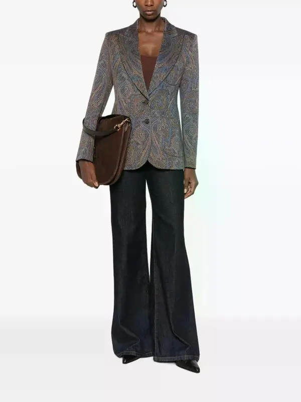 Etro Paisley-print Peak-lapel Jacket