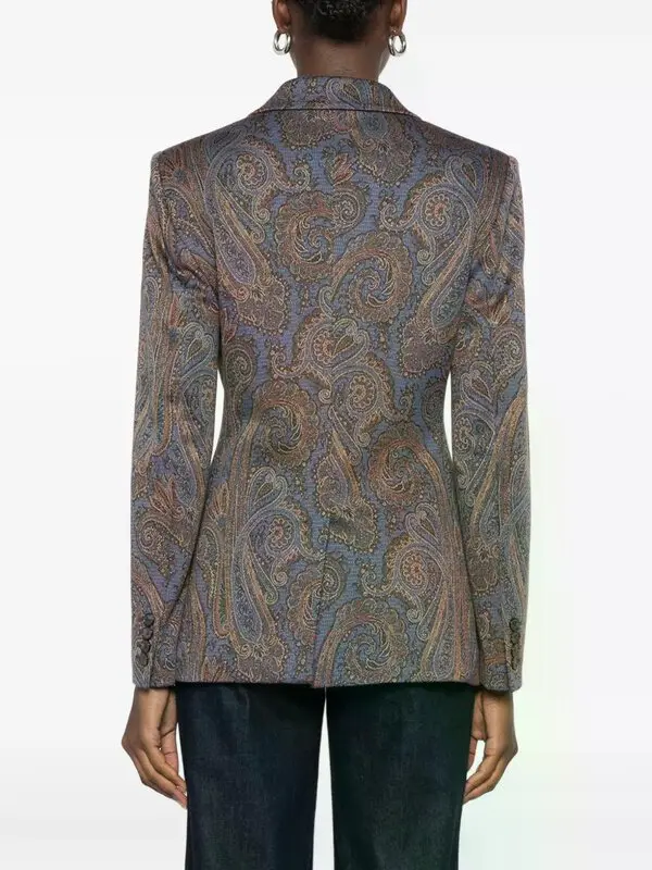 Etro Paisley-print Peak-lapel Jacket