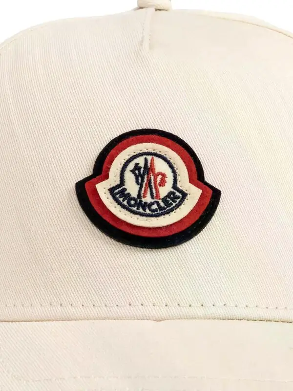 Moncler Logo-patch Baseball Cap - Neutrals