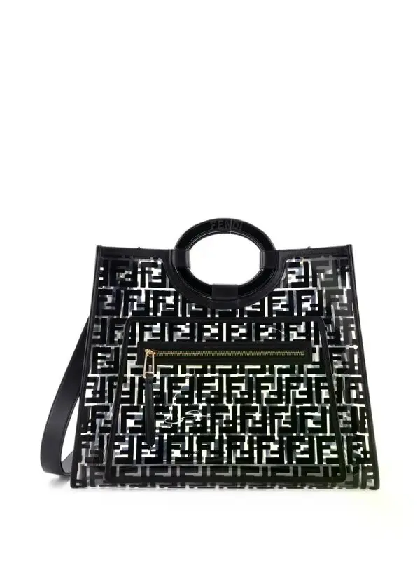 Fendi Runaway Shopper Zucca Pu Medium Tote Bag