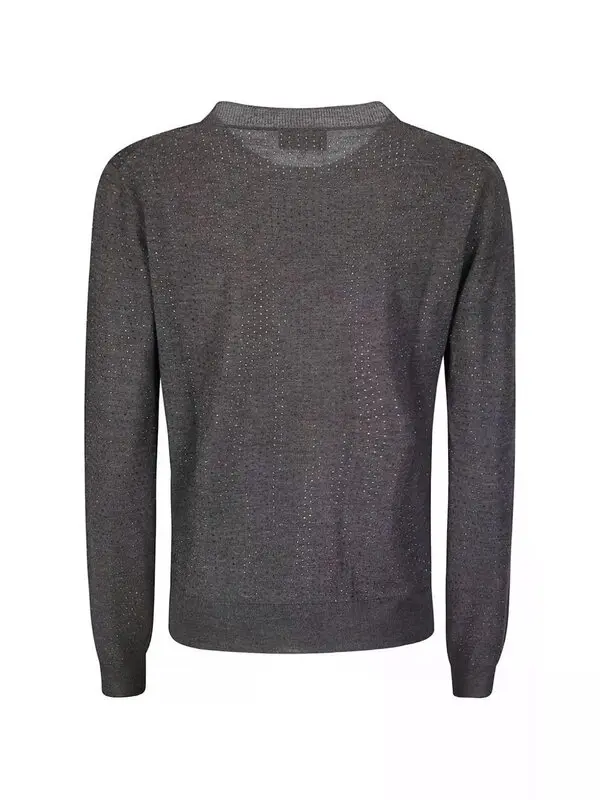 P.a.r.o.s.h Rhinestone-embellished Wool Sweater