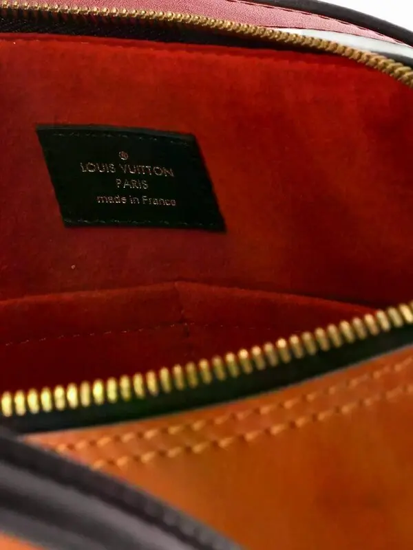 LOUIS VUITTON Tuileries Monogram Canvas Leather Satchel - Brown
