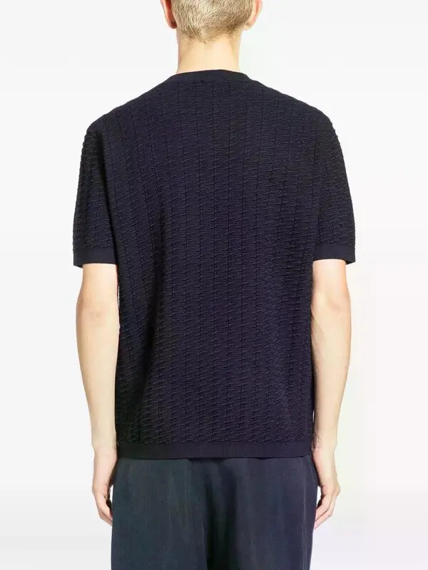 Giorgio Armani Textured-knit T-shirt