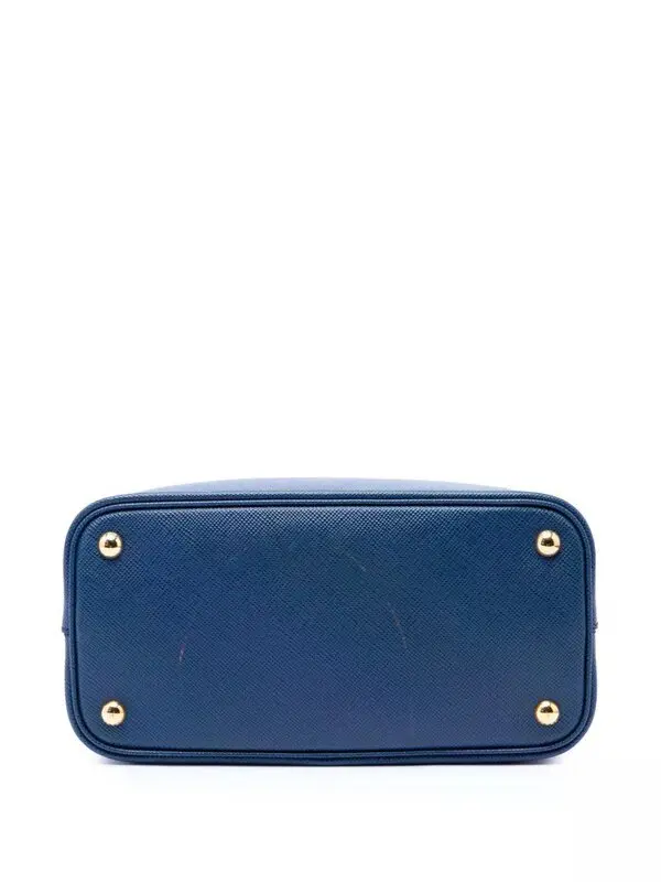 Prada 2019 Large Saffiano Cuir Panier Satchel - Blue