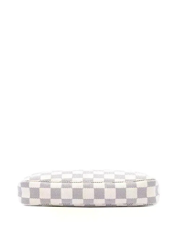 LOUIS VUITTON 2000-2026 Damier Azur Pochette Accessoires Shoulder Bag - White