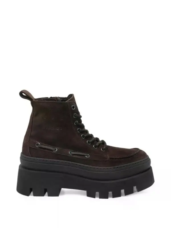 COPENHAGEN  Lace-up Suede Boots