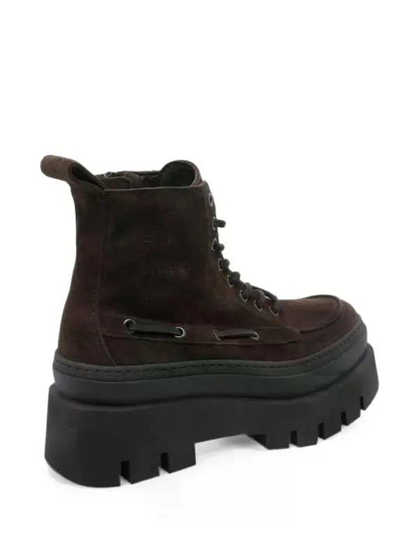 COPENHAGEN  Lace-up Suede Boots