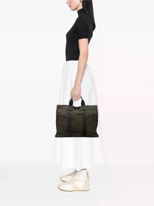 Hermès Canvas Herline Mm Tote Bag