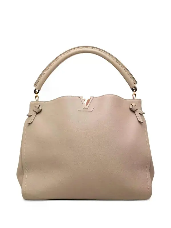 LOUIS VUITTON Taurillon Tournon Hobo Bag - Brown