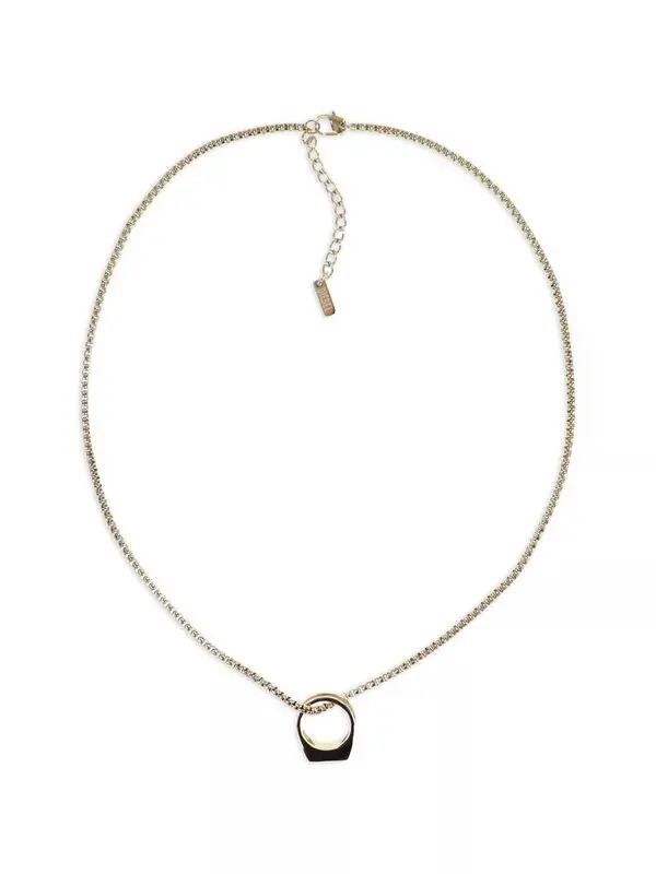 DIESEL® Ring-pendant Chain Necklace - Gold
