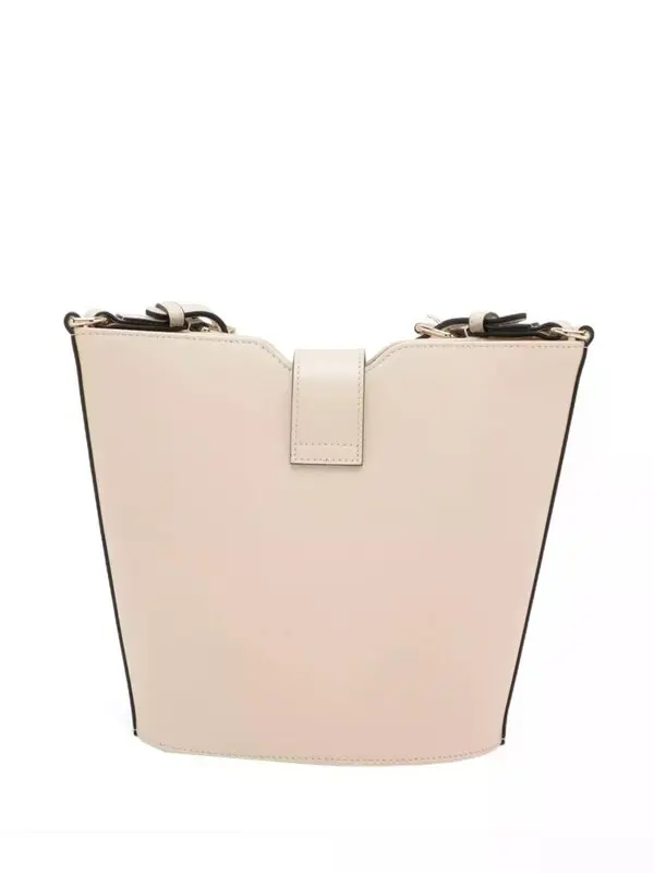 Gucci Calfskin Web Jackie Bucket Crossbody Bag - White