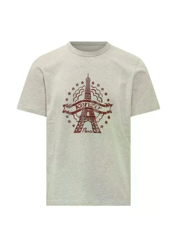 Kenzo Eiffel Tower Design Graphic-print T-shirt