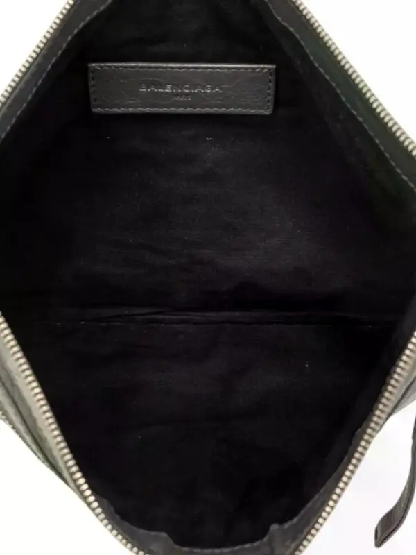 Balenciaga Lambskin Motocross Classic Clip M Clutch Bag