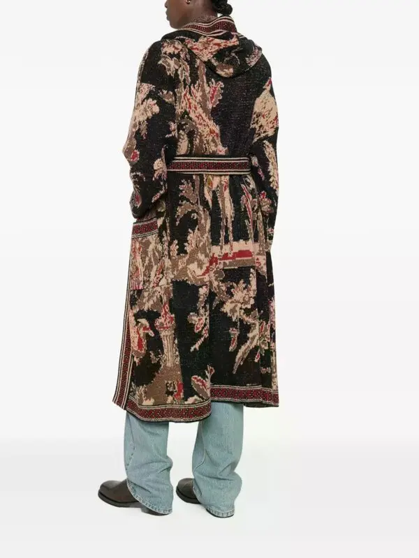 Etro Jacquard-knit Hooded Coat