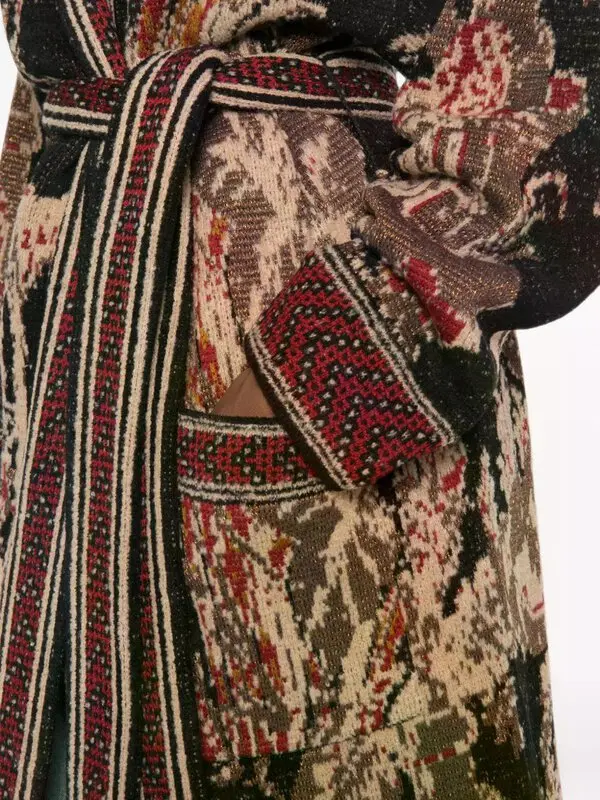 Etro Jacquard-knit Hooded Coat