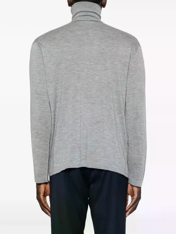 LISA YANG Quarter-zip Long-sleeve Sweater - Grey