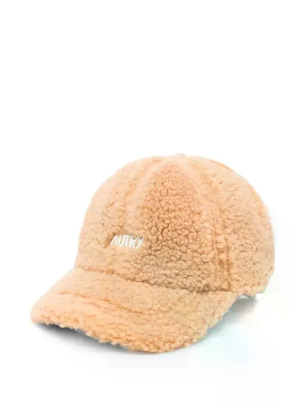 AUTRY Logo-embroidered Fleece Baseball Cap - Neutrals