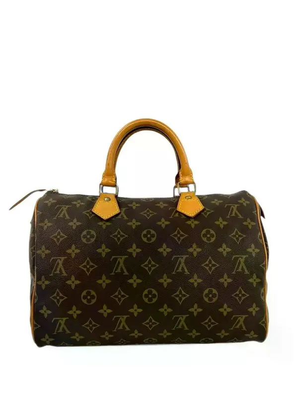 LOUIS VUITTON 1984 Monogram Speedy 30 Boston Bag - Brown