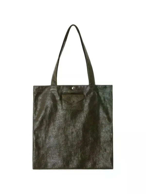 LANCASTER Crinkled-finish Tote Bag - Green