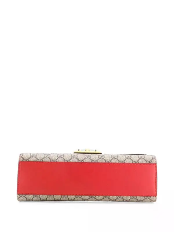 Gucci Padlock Gg Coated Canvas And Leather Medium Shoulder Bag