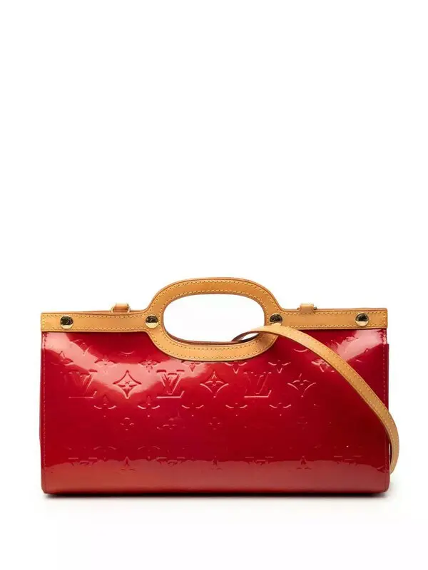 LOUIS VUITTON Monogram Vernis Roxbury Drive Satchel - Red