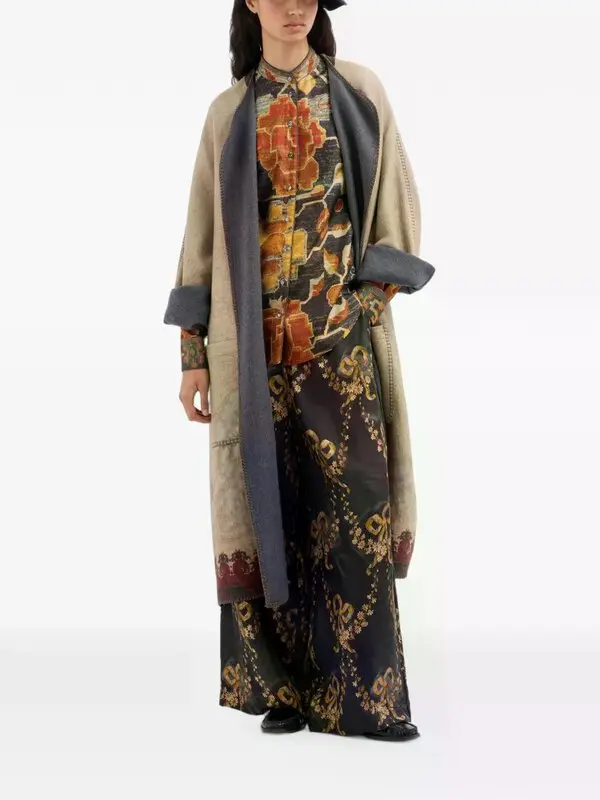 PIERRE-LOUIS MASCIA Pancake Paisley-print Wool Kimono