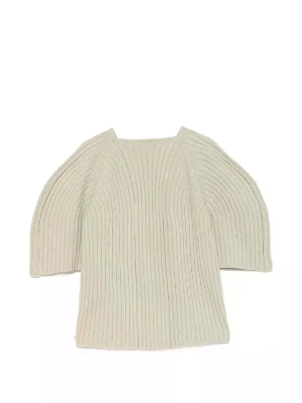 Christian Wijnants Ribbed-knit V-neck Sweater