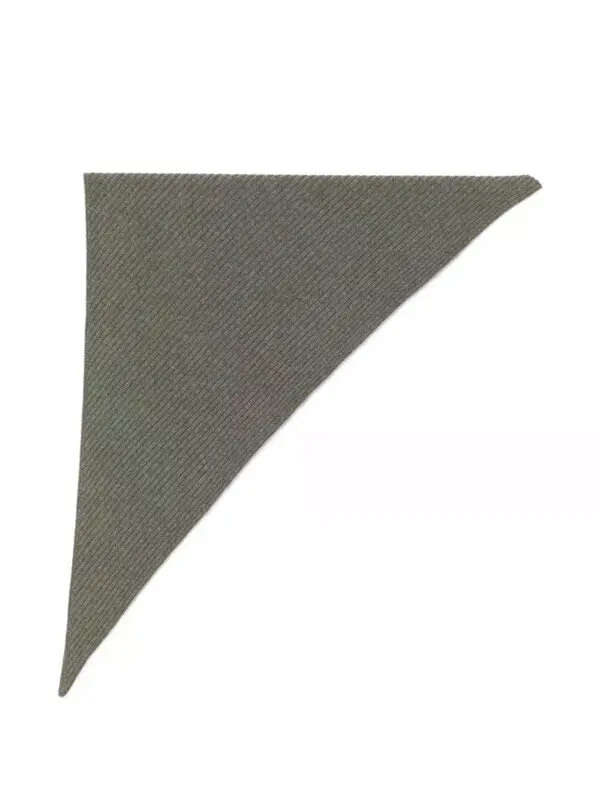 Christian Wijnants Ribbed-knit Triangular Scarf - Green