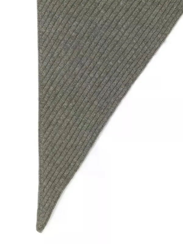 Christian Wijnants Ribbed-knit Triangular Scarf