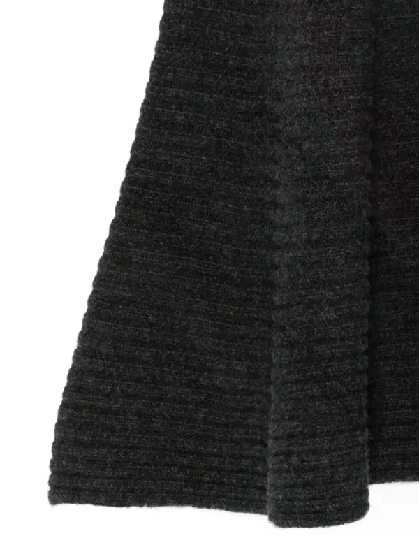 Christian Wijnants Ribbed-knit Flared Skirt