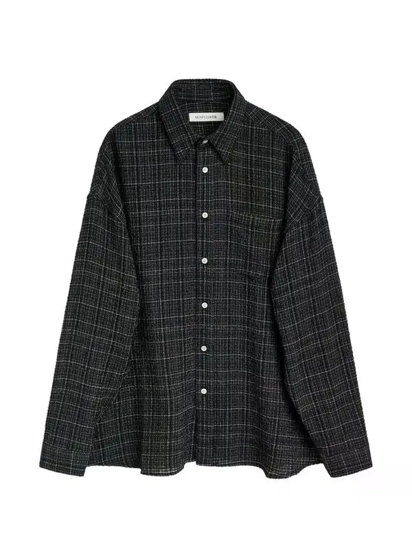 SUNFLOWER Check-pattern Button-down Shirt