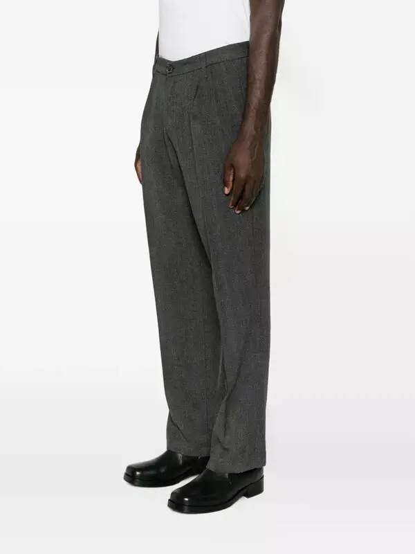 Imperial Pleated Straight-leg Trousers